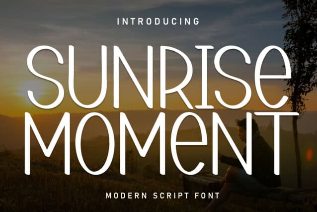 Sunrise Moment Display Font - Download Free Font