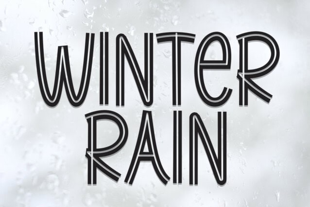 Winter Rain Display Font - Download Free Font