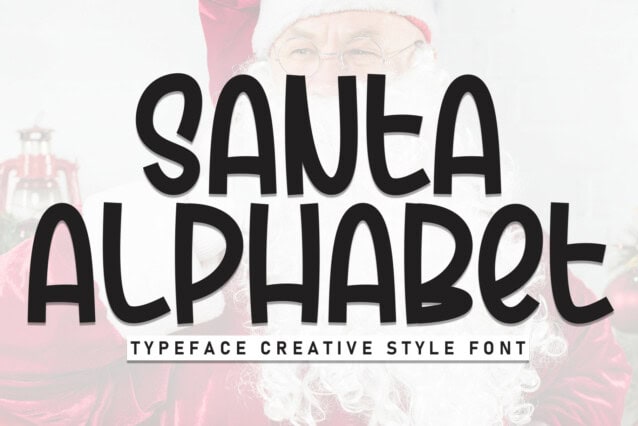 Santa Alphabet Display Font - Download Free Font