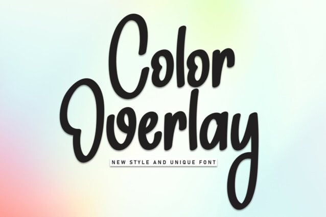Color Overlay Display Font - Befonts