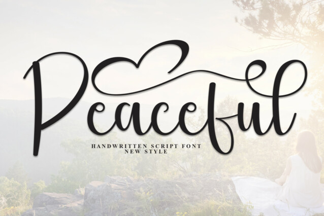 Peaceful Script Font - Befonts
