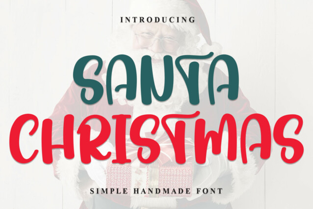 Santa Christmas Display Font - Befonts