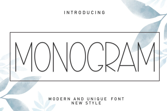 Monogram Display Font - Befonts