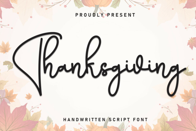 Thanksgiving Script Font - Download Free Font