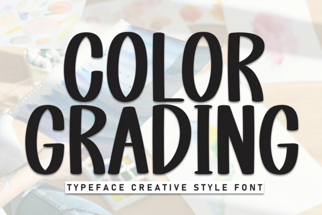 Color Grading Display Font - Befonts