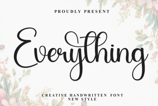 Everything Script Font - Download Free Font
