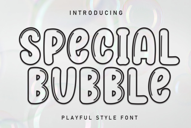 Special Bubble Display Font - Befonts
