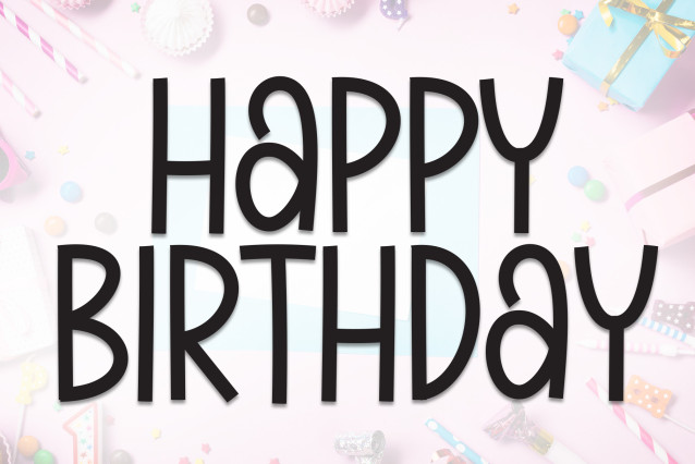 Happy Birthday Display Font - Befonts