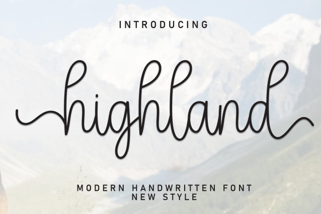Highland Script Font - Download Free Font