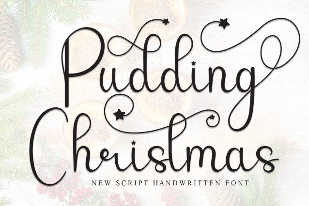 Pudding Christmas Script Font - Download Free Font