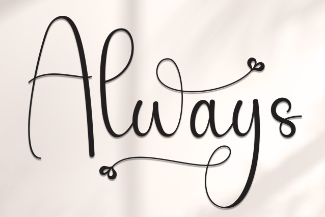 Always Script Font - Download Free Font