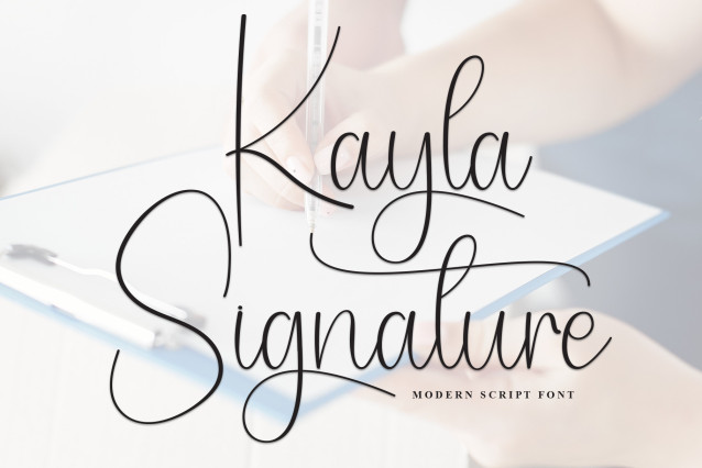 Kayla Signature Script Font - Download Free Font