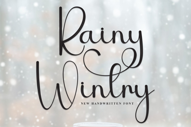 Rainy Wintry Script Font - Befonts