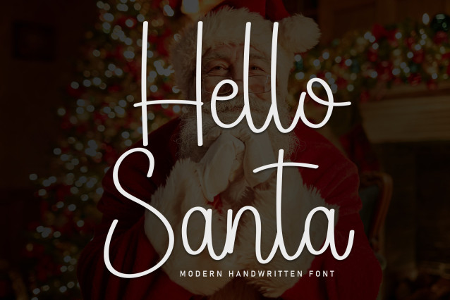 Hello Santa Script Font - Download Free Font
