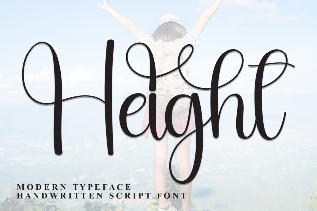 Height Script Font - Download Free Font
