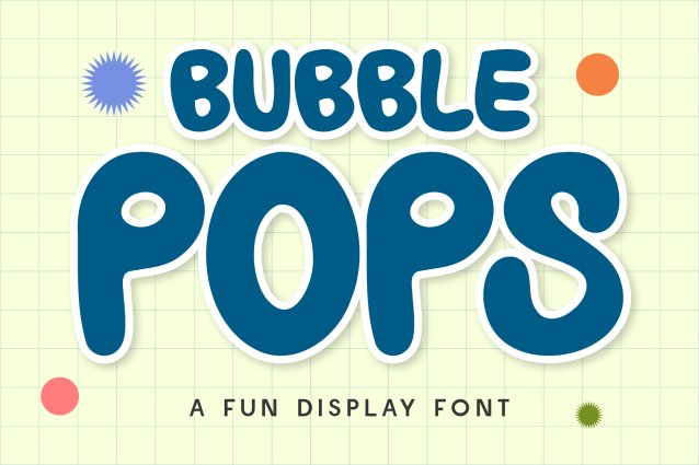Bubble Pops Display Font - Download Free Font