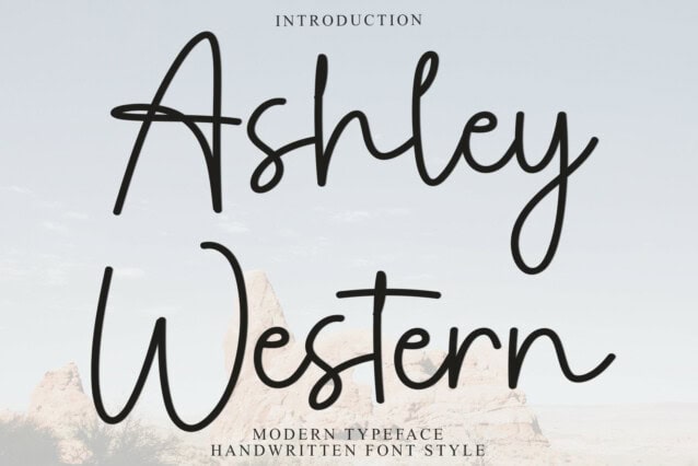 Ashley Western Script Font - Download Free Font
