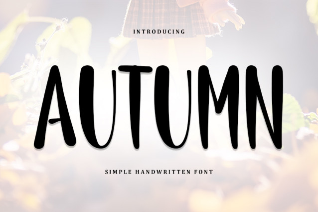 Autumn Display Font - Befonts