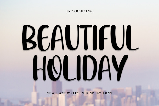 Beautiful Holiday Display Font - Befonts
