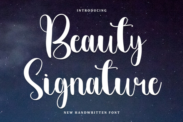 Beauty Signature Calligraphy Font - Download Free Font