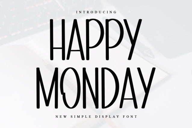 Happy Monday Display Font - Download Free Font