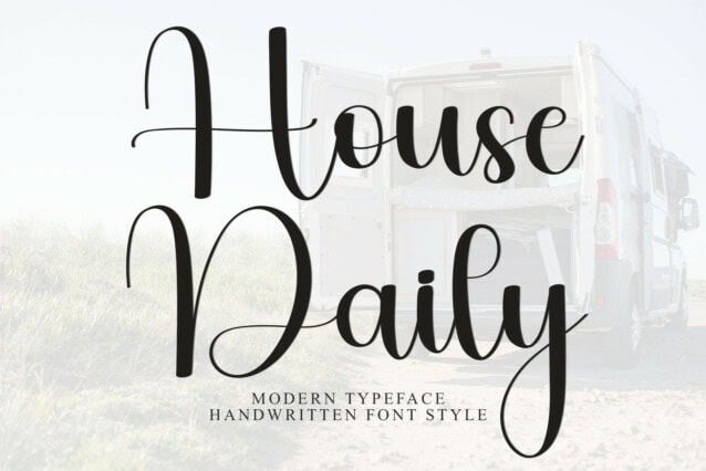 House Daily Script Font - Download Free Font