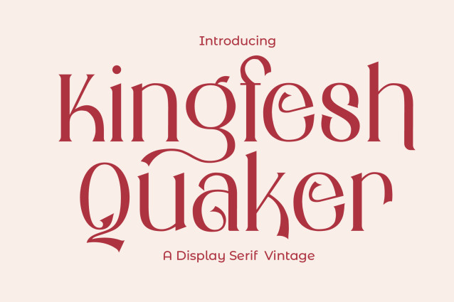 Kingfesh Quaker Font - Download Free Font
