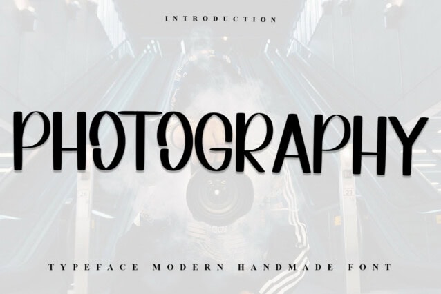 Photography Display Font - Befonts