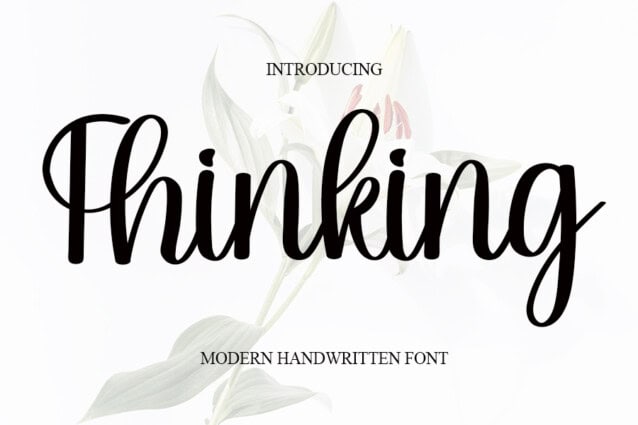 Thinking Script Font - Download Free Font