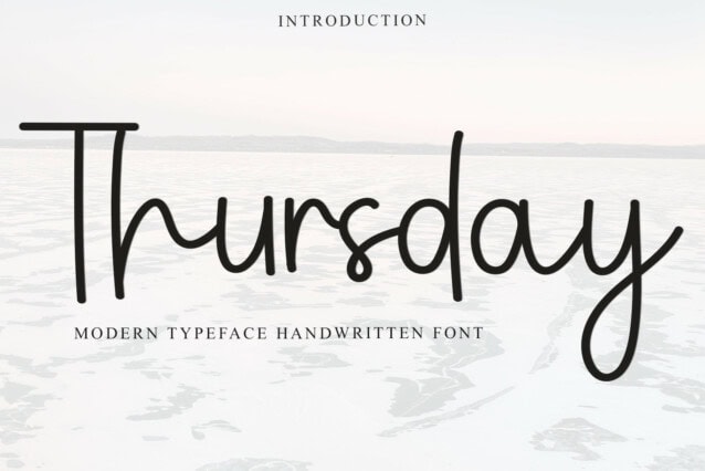 Thursday Script Font - Download Free Font