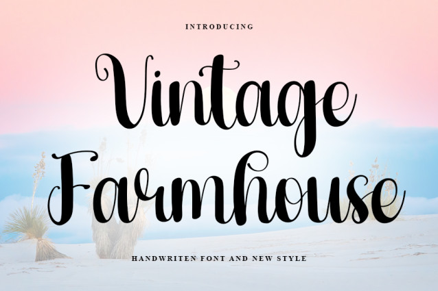 Vintage Farmhouse Script Font - Download Free Font