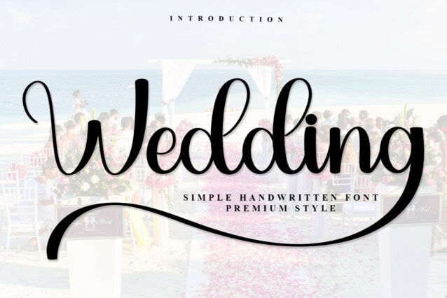 Wedding Script Font - Befonts