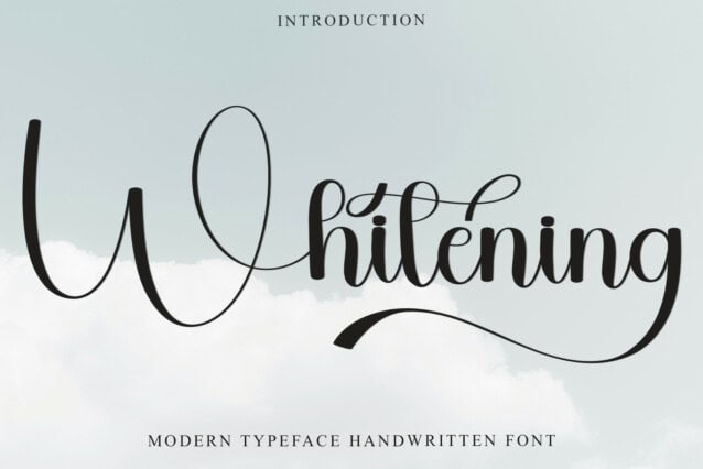 Whitening Script Font - Download Free Font
