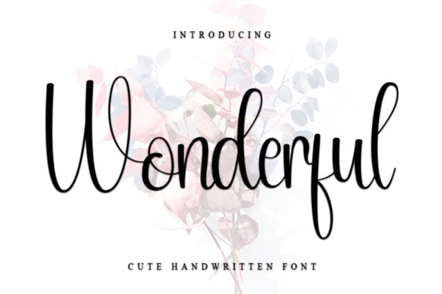 Wonderful Script Font - Download Free Font