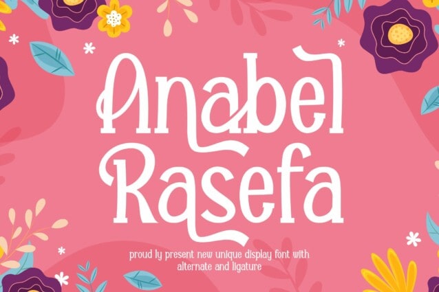 Anabel Rasefa Font - Befonts