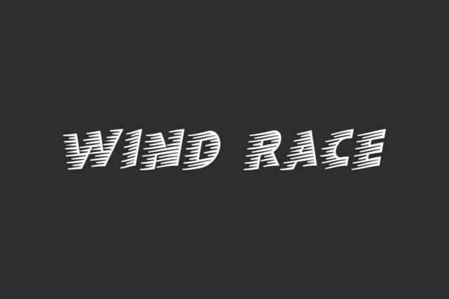 Wind Race Font - Befonts