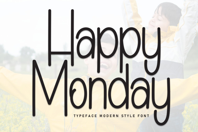 Happy Monday Display Font - Befonts