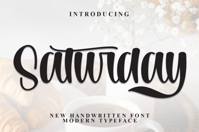 Saturday Script Typeface - Download Free Font