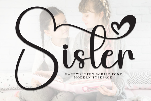 Sister Script Font - Befonts
