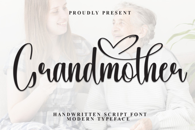 Grandmother Script Font - Befonts