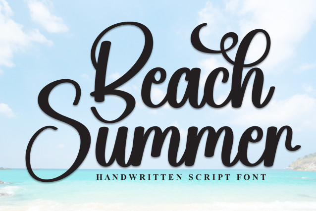 Beach Summer Script Font - Befonts