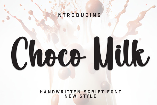 Choco Milk Script Font - Befonts