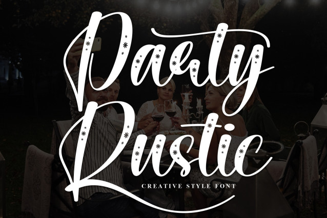 Party Rustic Script Font - Befonts
