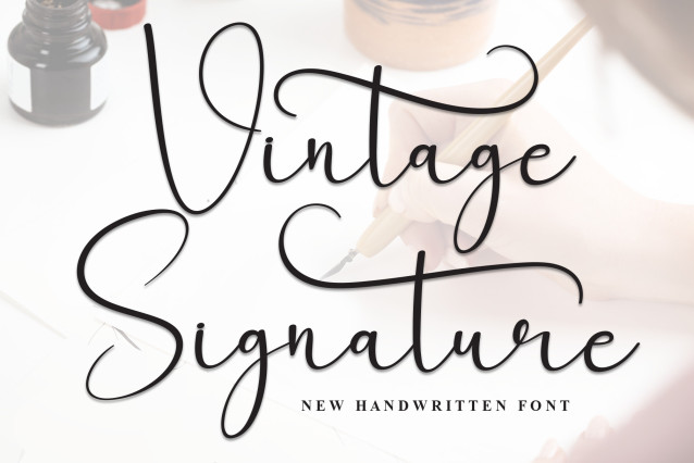 Vintage Signature Script Font - Befonts