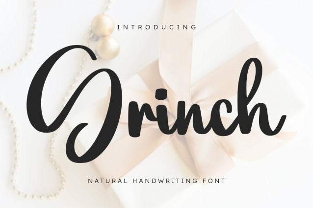 Grinch Script Font - Befonts