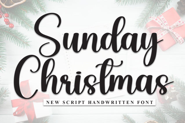 Sunday Christmas Script Font - Befonts