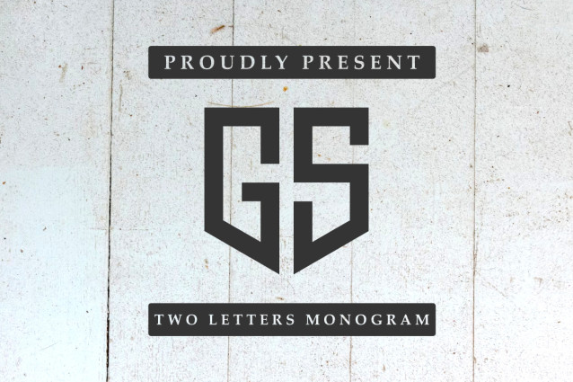 Two Letter Monogram Font - Befonts
