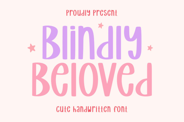 Blindly Beloved Display Font - Befonts