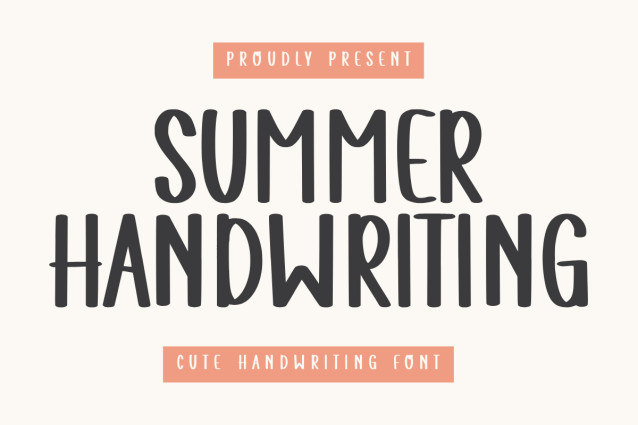 Summer Handwriting Display Font - Befonts