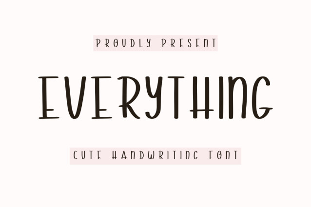 Everything Display Font - Download Free Font